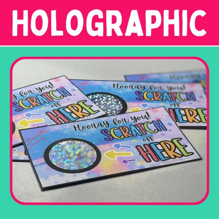 Scratch off Cards for Student Behavior Management - Etsy