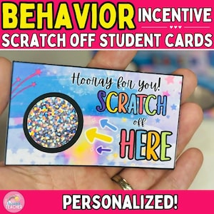 Scratch off Cards for Student Behavior Management - Etsy