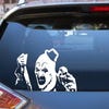 Terrifying Clown Killer Wipertag Decal and Arm Attaches to Rear Wiper ...
