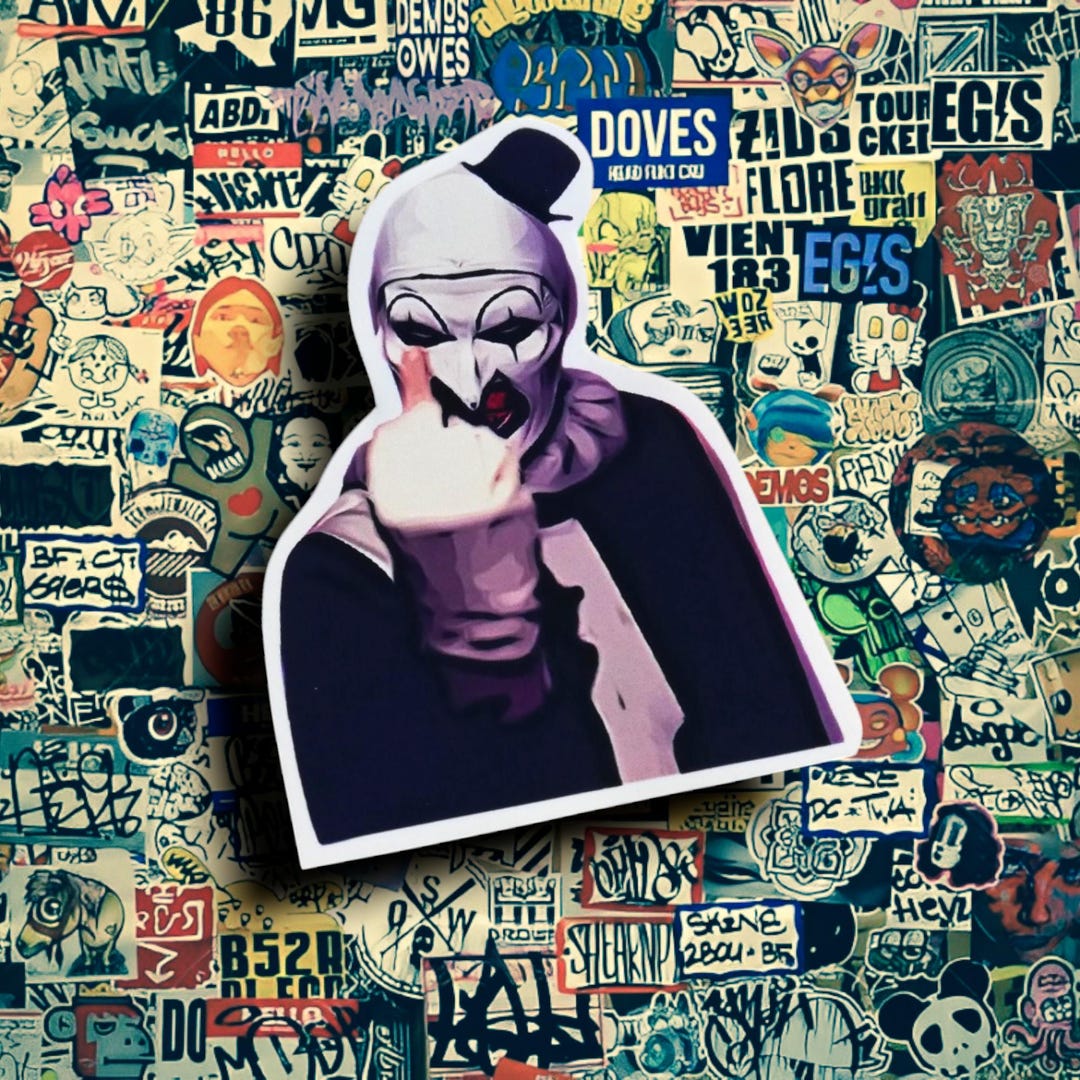 Terrify, Horror, Clown, Funny Sticker, Stickers - Etsy