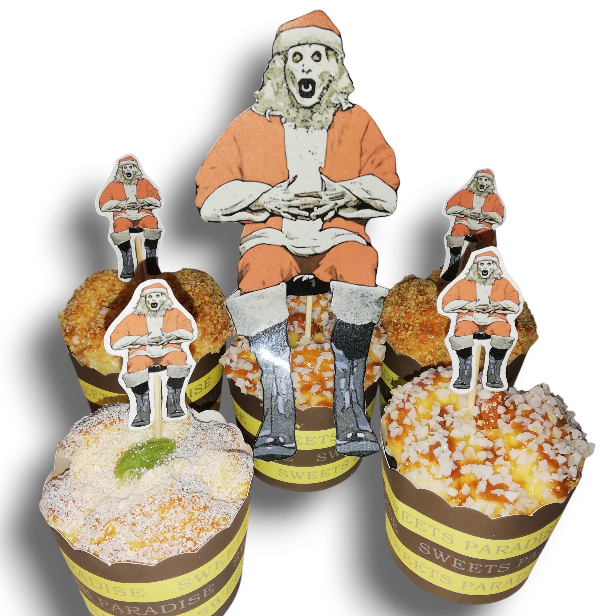 5x Terrifier Caketopper, Cupcake, Christmas Decoration - Etsy