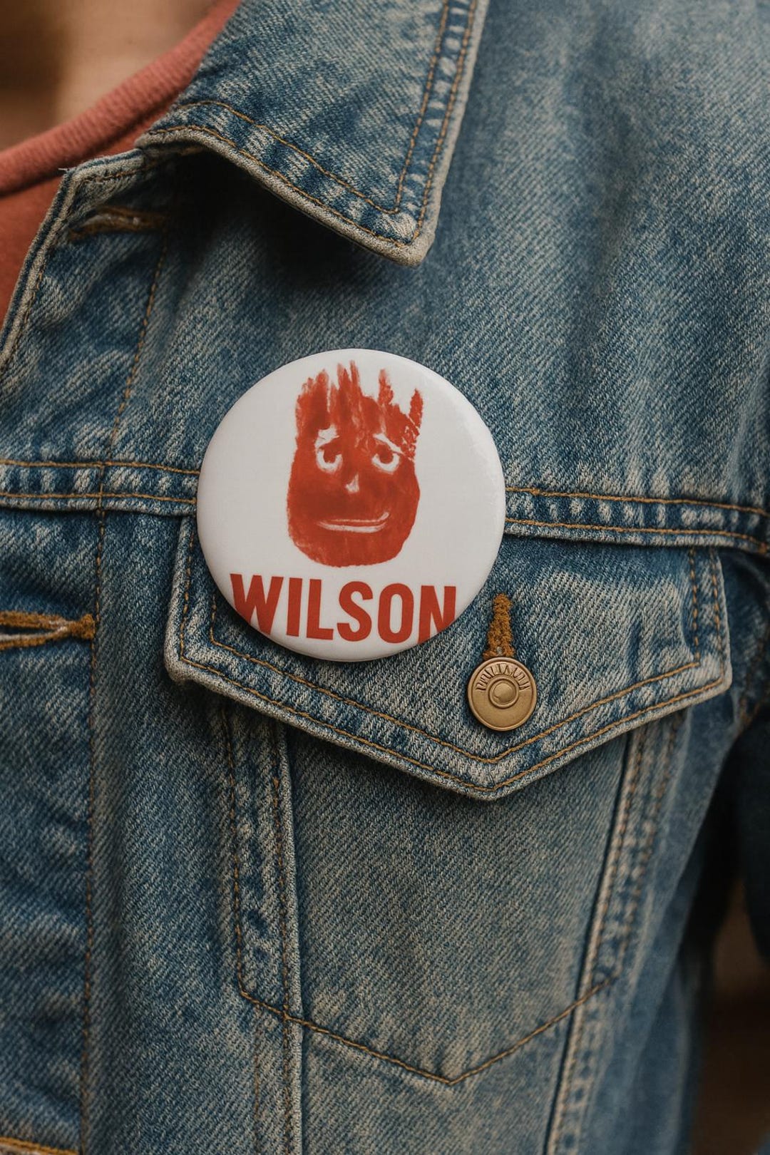 WILSON, Cast Away, Pin Button, Nostalgia - Etsy