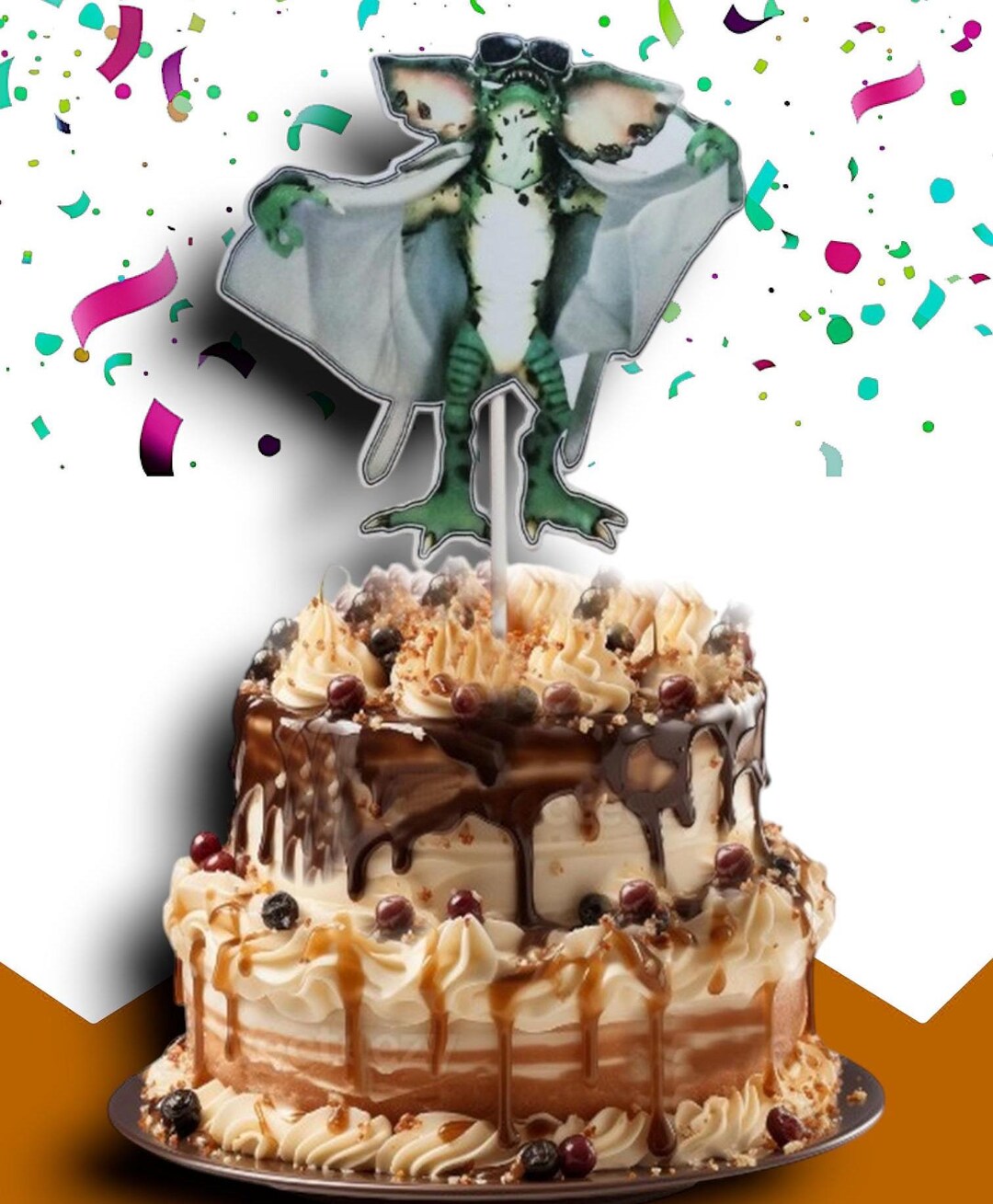 Gremlins, Stripe, Nostalgia, Cake Decoration, Cake Topper - Etsy