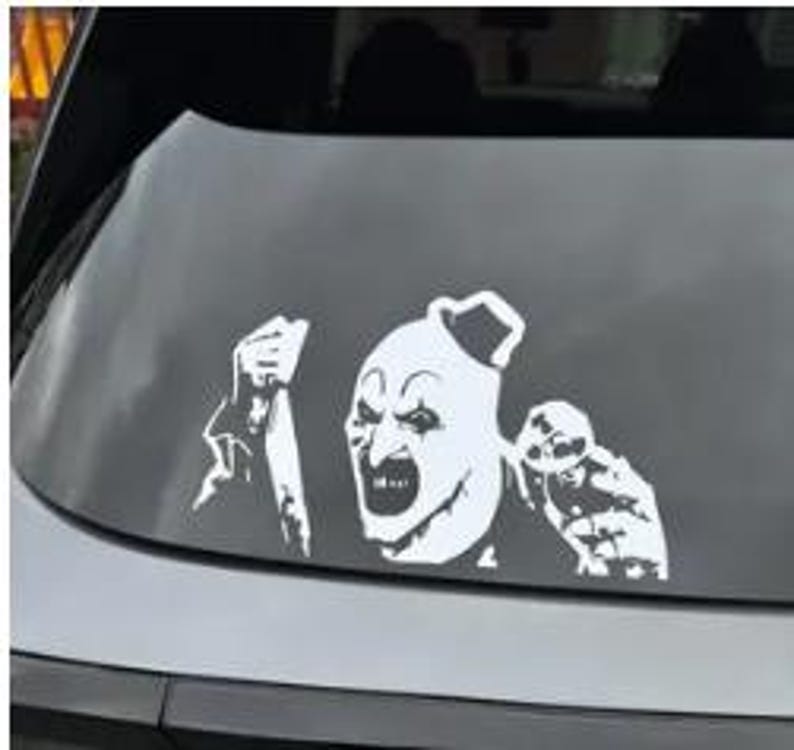 Terrify Art the Clown, Funny, Horror, Vinyl Decal Stickers - Etsy