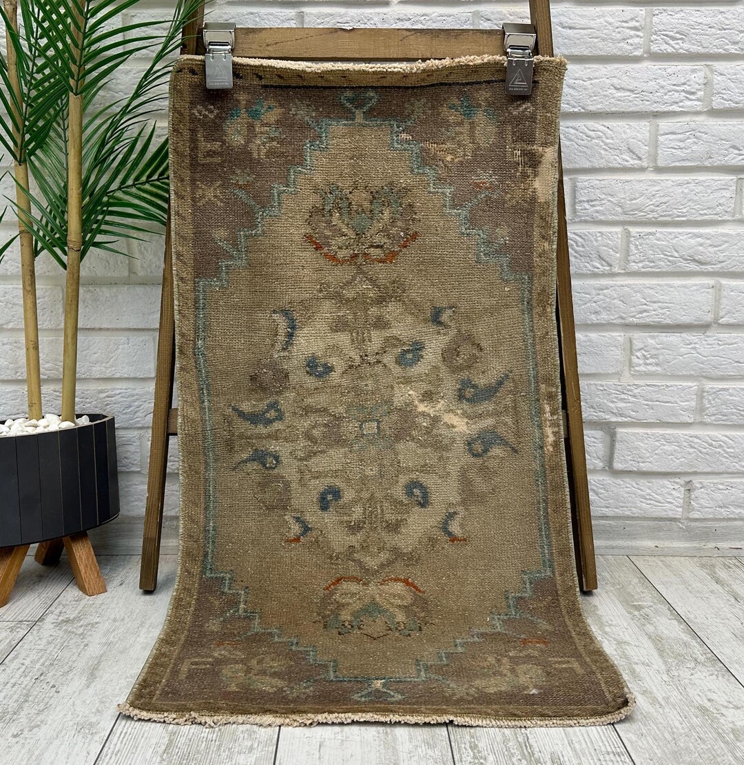 Front Doormat, 1x3 Small Outdoor Mat, Small Rustic Rug, Small Handmade ...