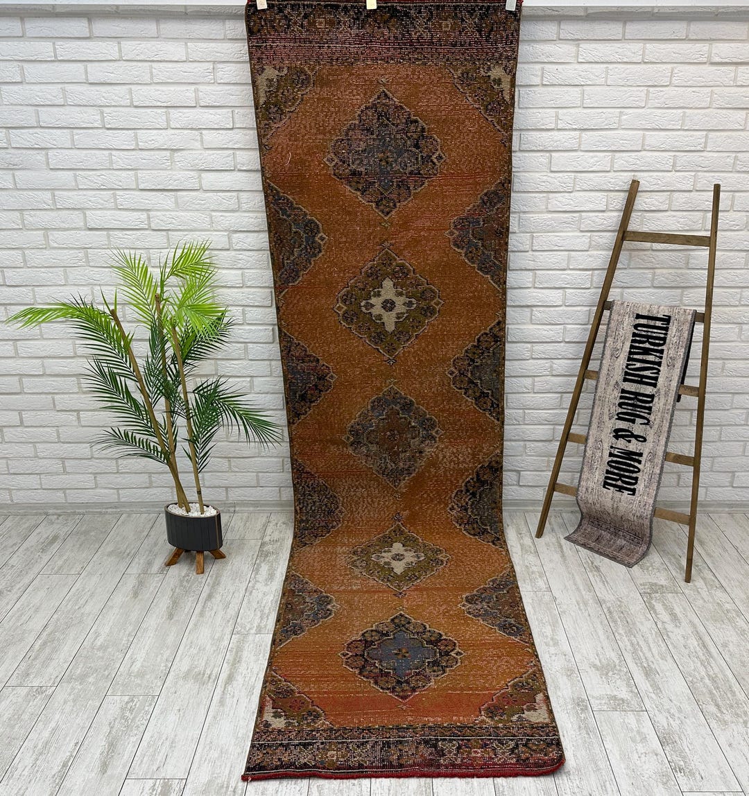 3x10 Soft Color Rug, Hallway Rug, Aesthetic Rug, 3x10 Distressed Rug ...