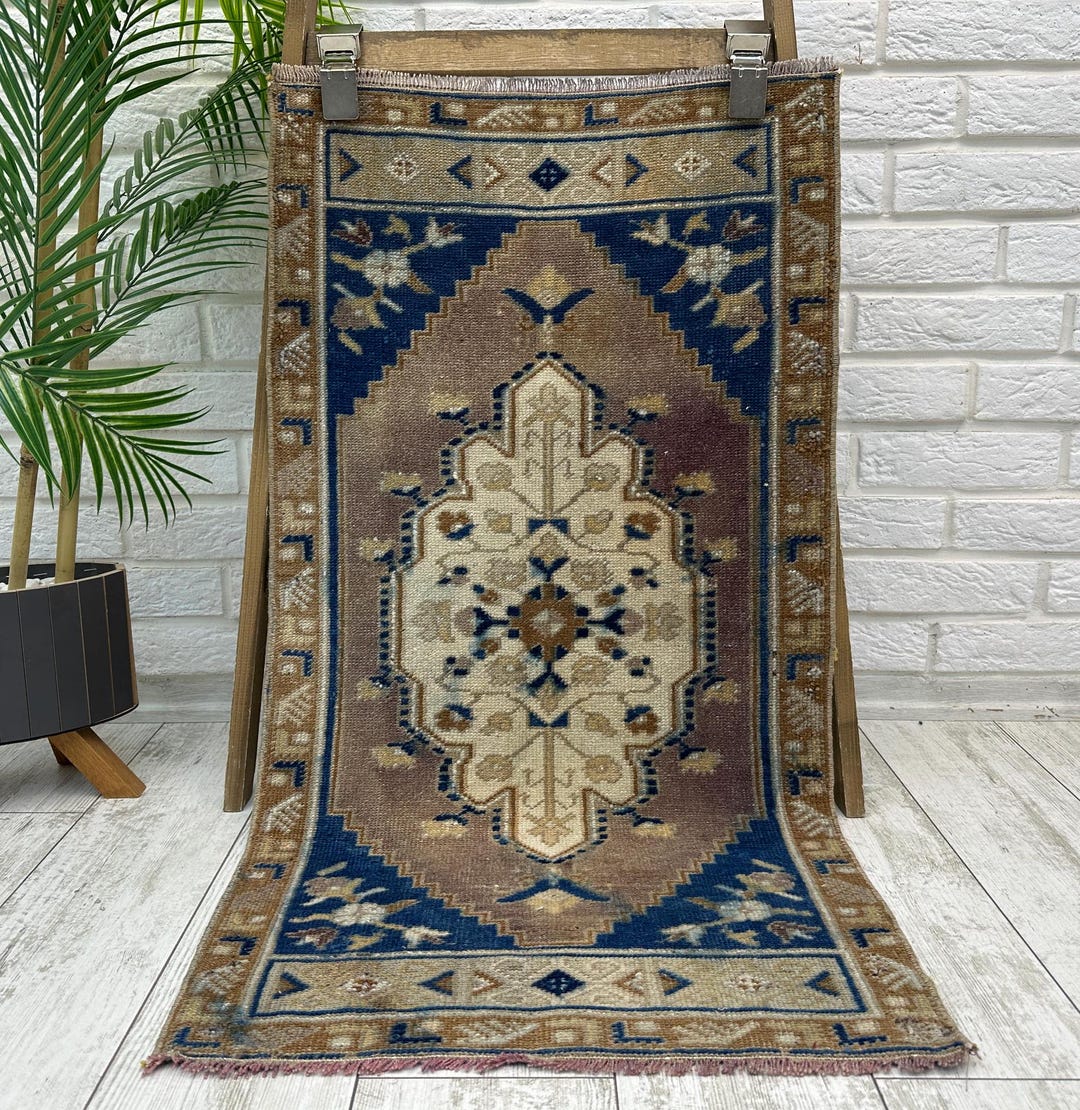 Ekstra Small Rug, Mini Handmade Rug, Entryway Rug, Small Bathroom Rug ...