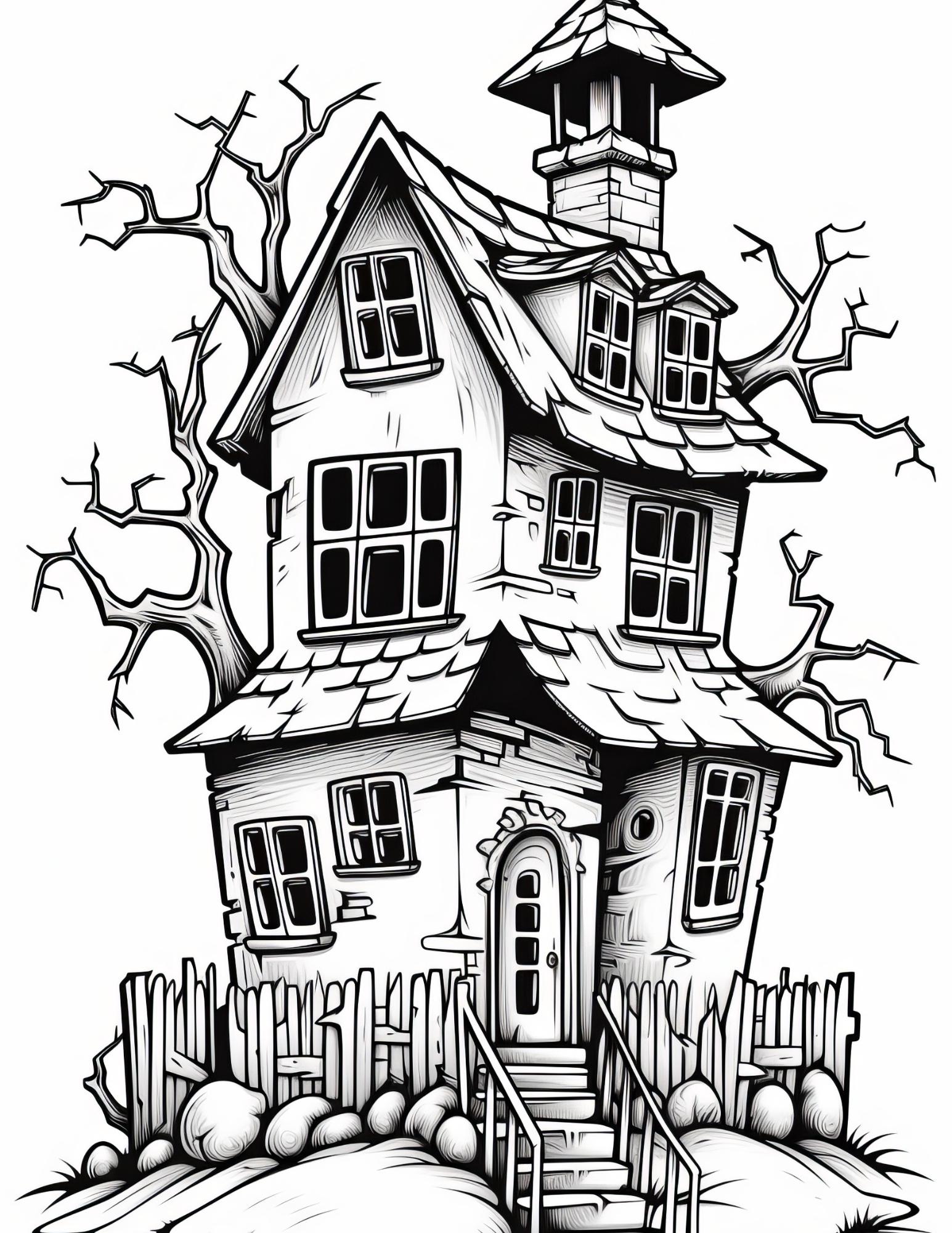 Halloween Coloring Pages 25 Fall and Scary Pictures Fun Activity for ...