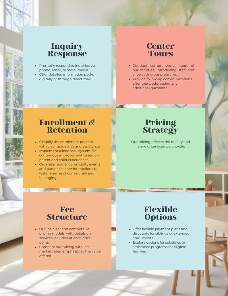 Daycare Child Care Center Business Plan Template Customized Ready Made ...