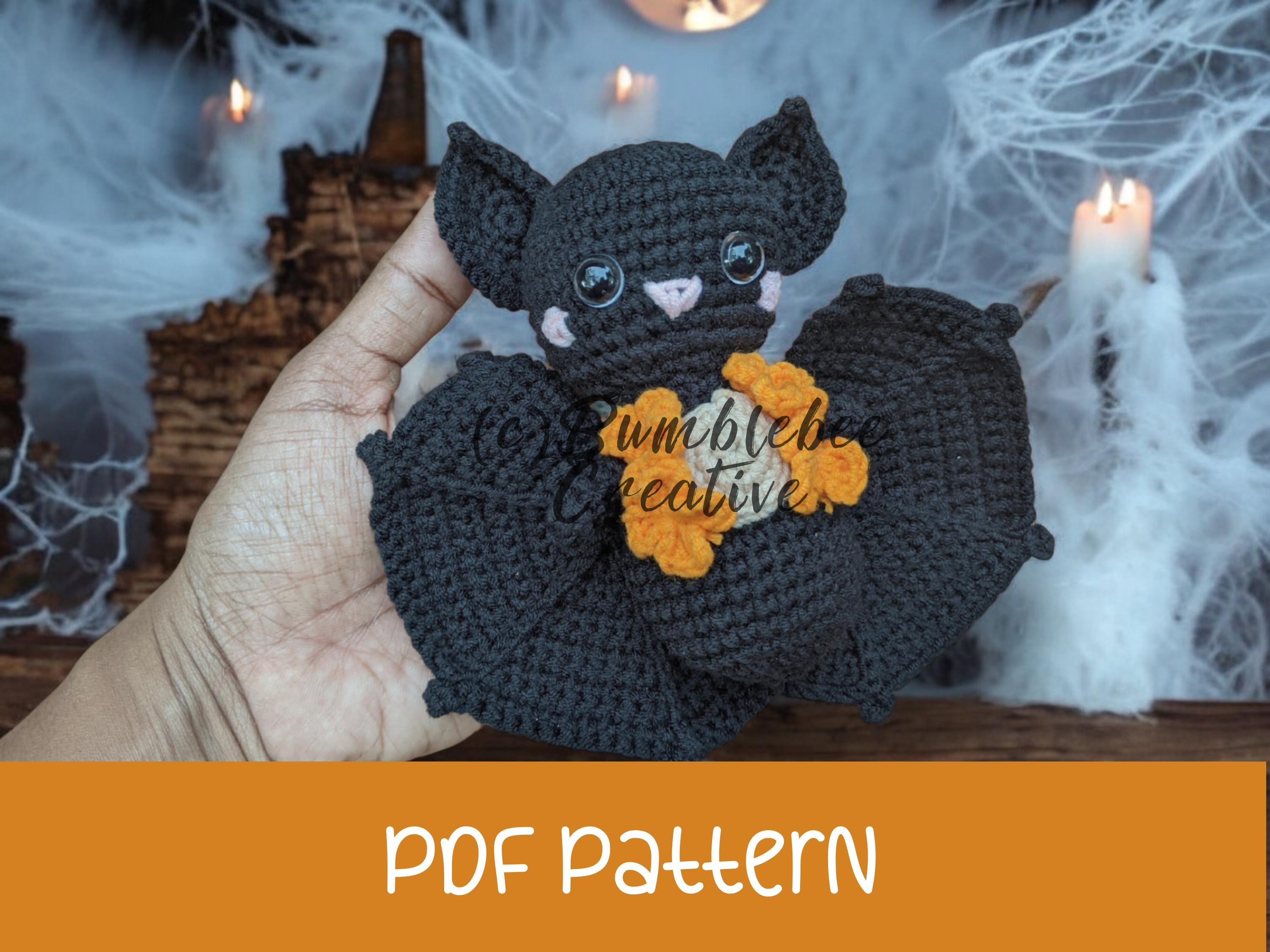 Baby Bat Crochet Amigurumi PDF Pattern Plush Kawaii Stuffed Animal ...
