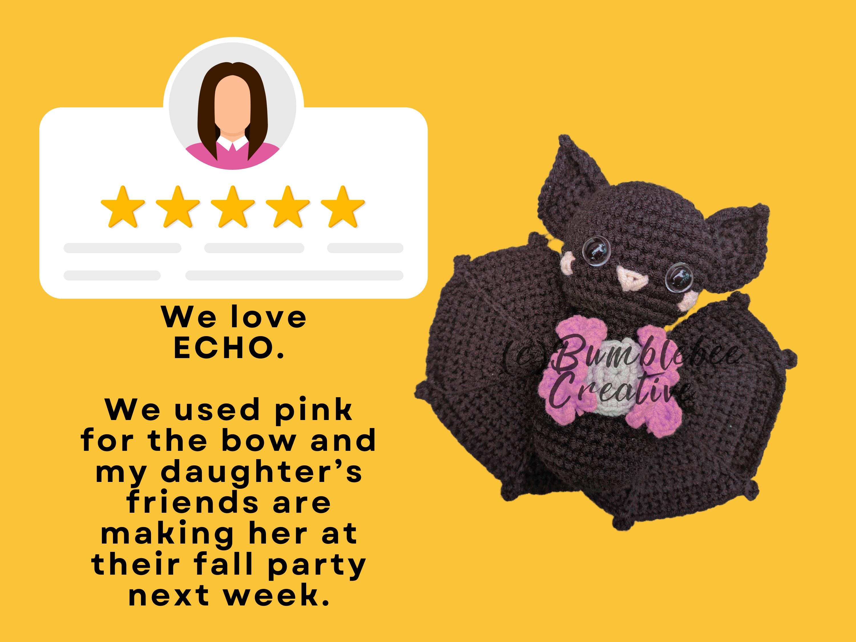 Baby Bat Crochet Amigurumi PDF Pattern Plush Kawaii Stuffed Animal ...