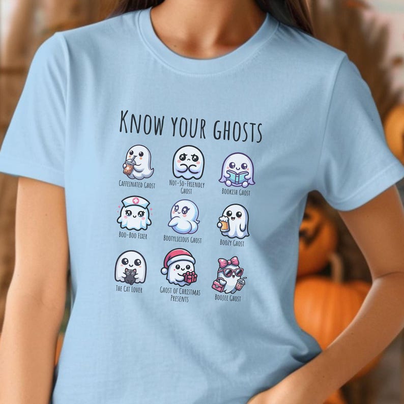 Know Your Ghosts Shirt, Funny Halloween Shirt, Funny Ghost Shirt, Cute ...