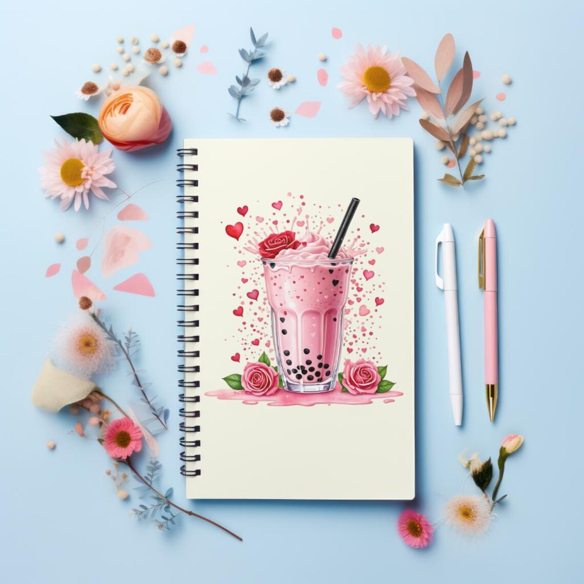 Valentine Boba Tea Clipart, Boba Love, Boba PNG, Boba Clipart ...