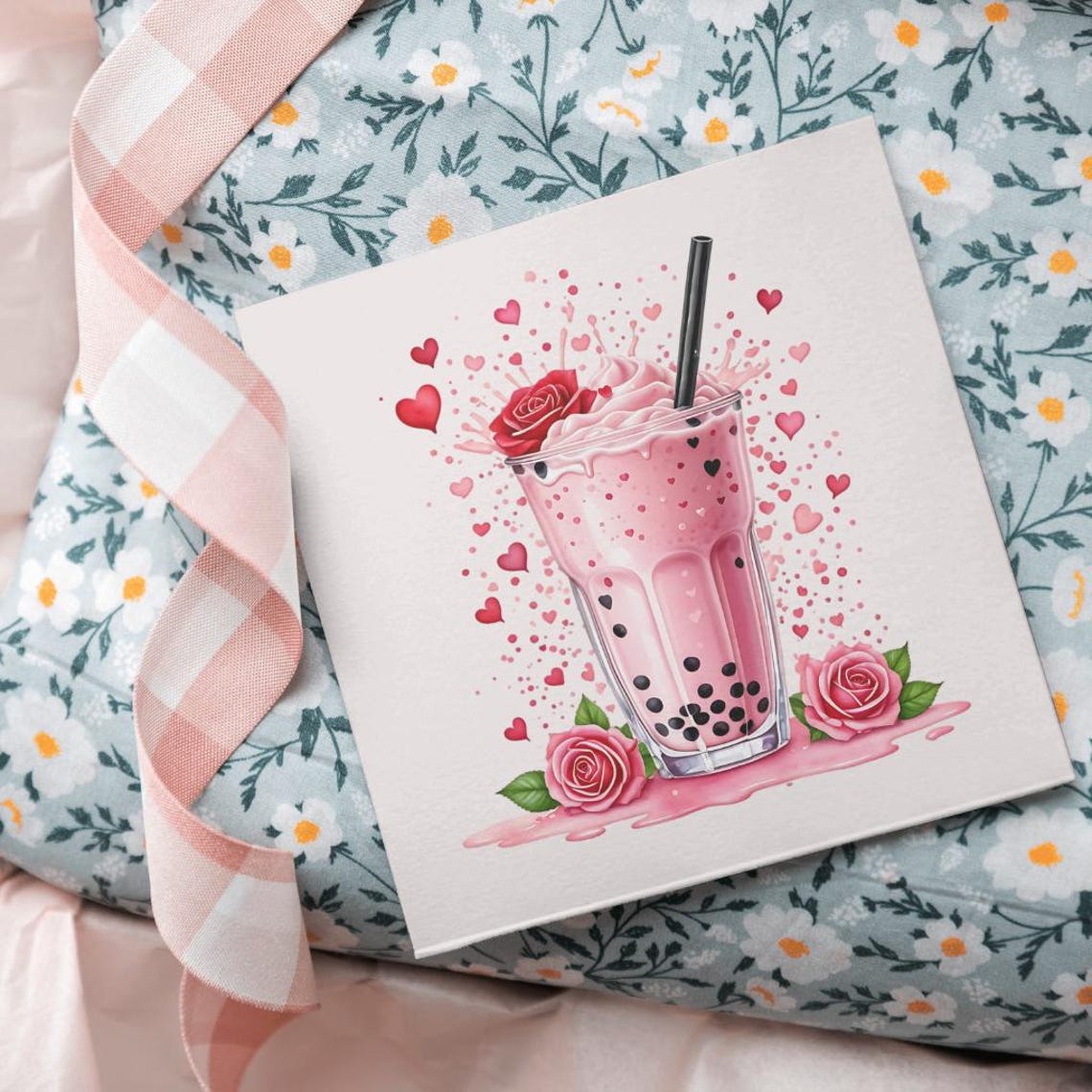 Valentine Boba Tea Clipart, Boba Love, Boba PNG, Boba Clipart ...