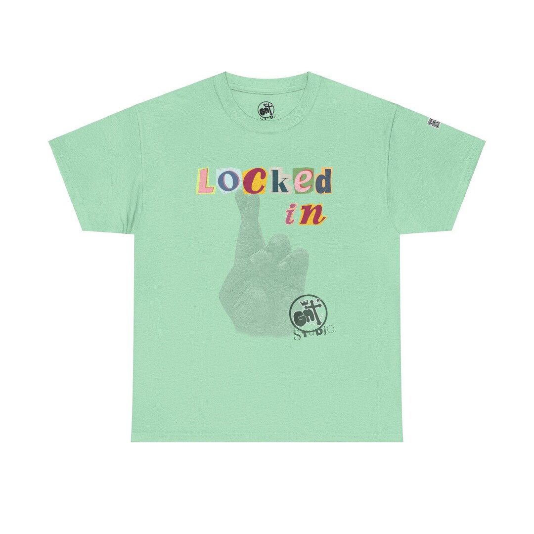 Locked in Graphic Tee - Unique Streetwear Shirt - Bold Hand Design ...