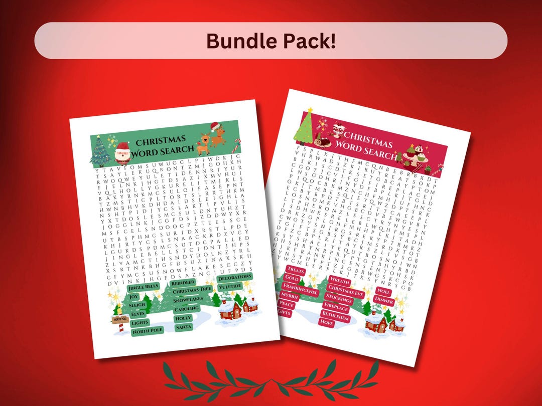 Christmas Word Search, Word Search Puzzle, Christmas Games, Holiday ...