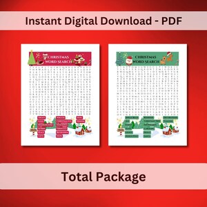 Christmas Word Search, Word Search Puzzle, Christmas Games, Holiday ...