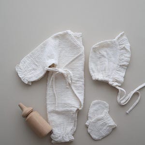 Gender Neutral Baby Muslin Kimono,newborn Coming Home Outfit,newborn ...