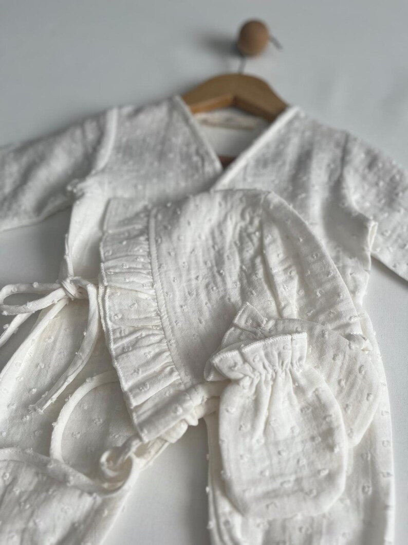 Gender Neutral Baby Muslin Kimono,newborn Coming Home Outfit,newborn ...