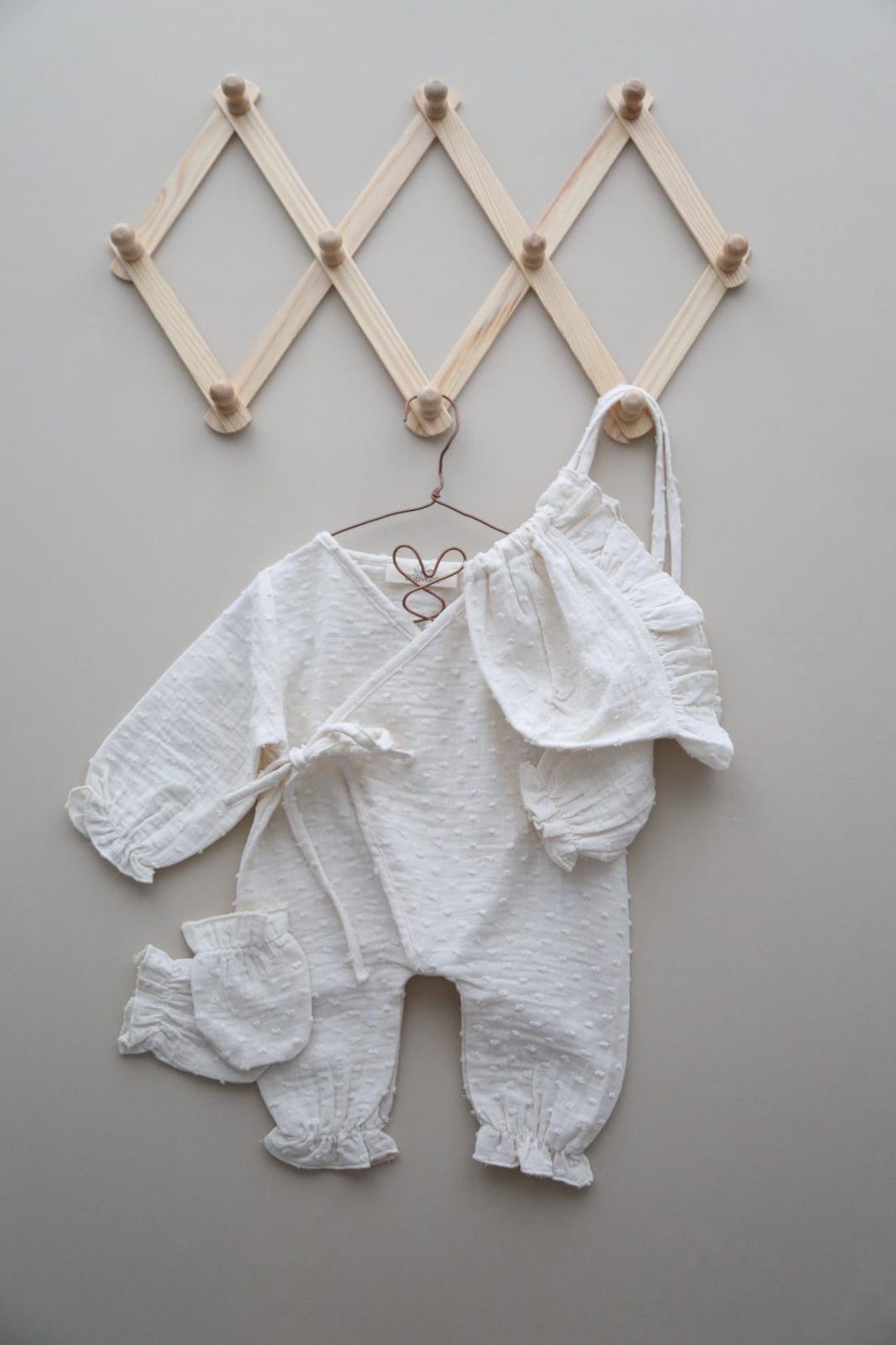 Gender Neutral Baby Muslin Kimono,newborn Coming Home Outfit,newborn ...
