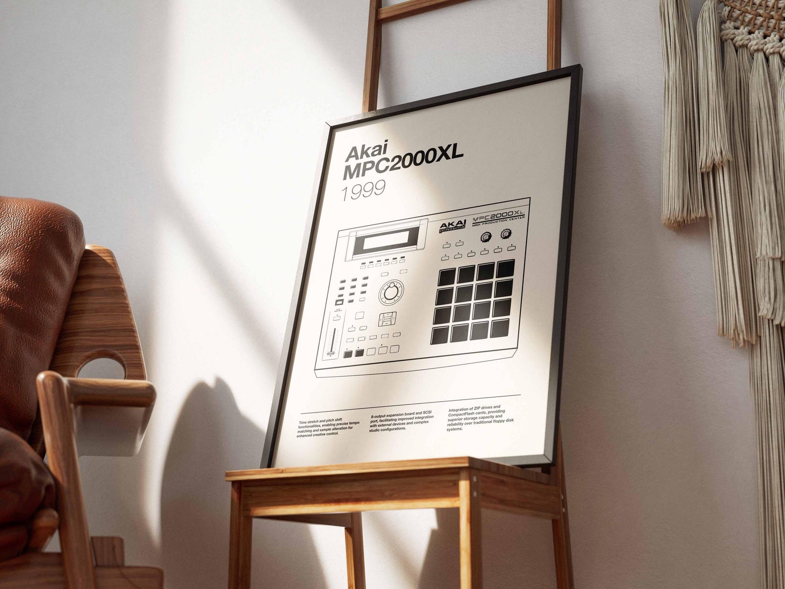 MPC2000XL Sampler Art Poster, Classic Beatmaking Gear, Music Producer ...