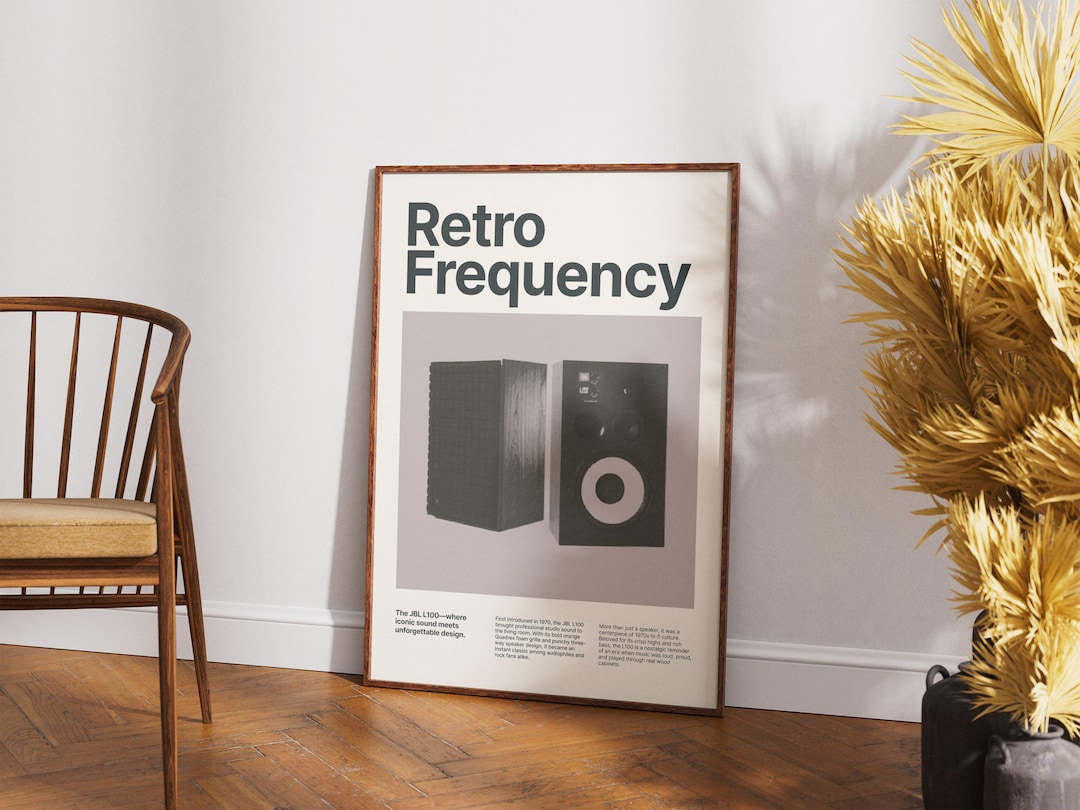 JBL L100 Speakers Poster: Retro Hi-fi Music Room Art (digital Download ...