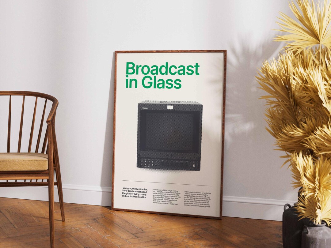 Vintage CRT Poster - Retro Halftone Design for Gearheads - Etsy