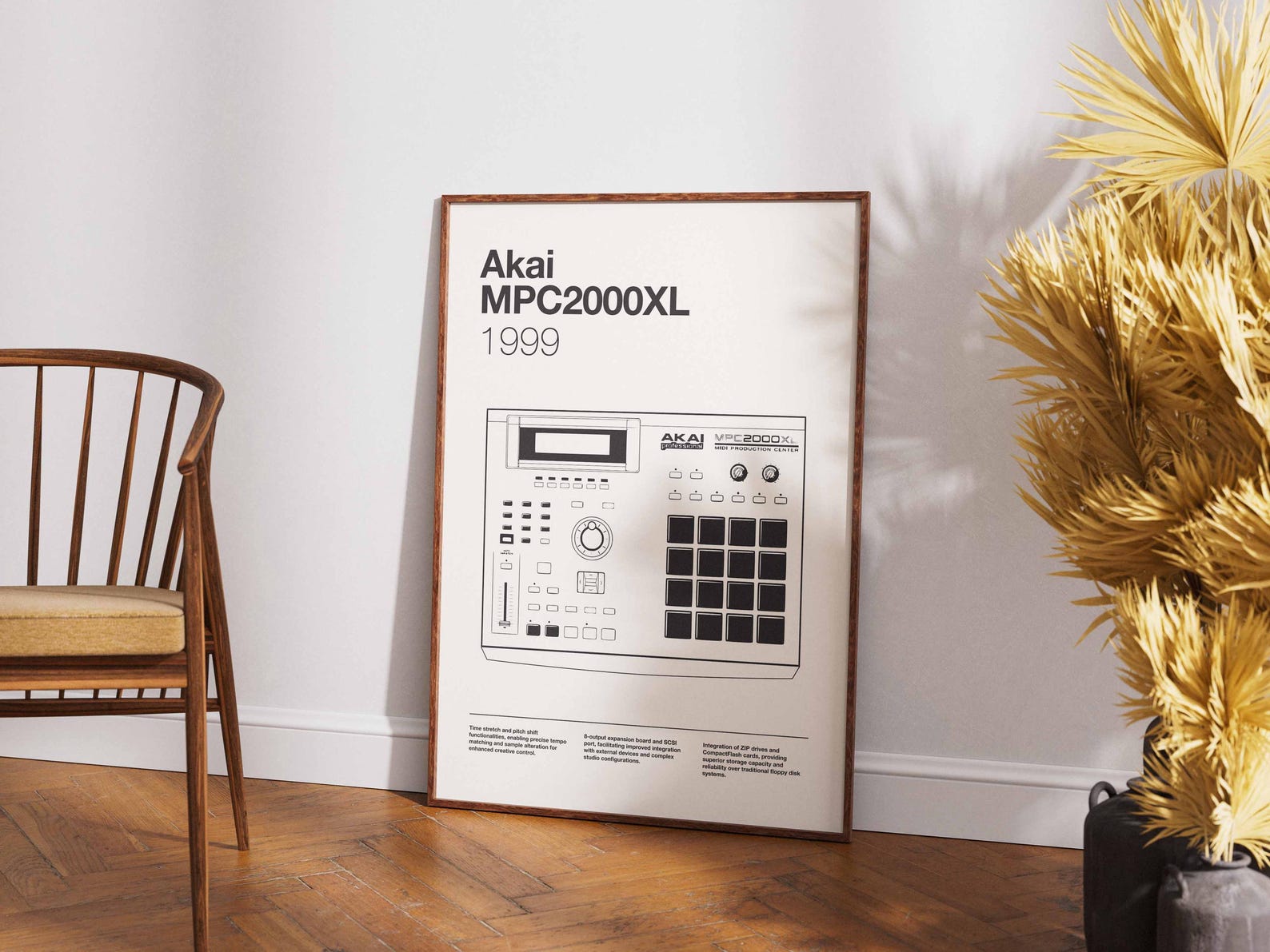 MPC2000XL Sampler Art Poster, Classic Beatmaking Gear, Music Producer ...