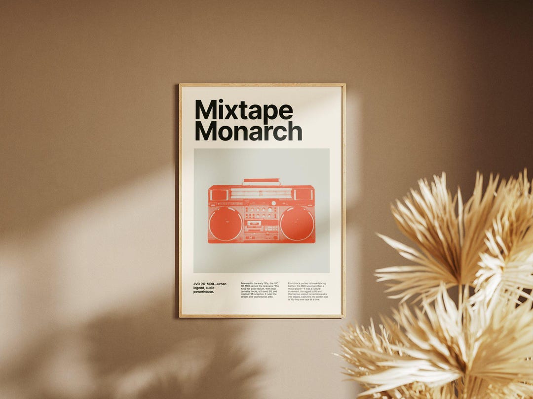 JVC RC-M90 Boombox Poster: 80s Retro Audio Art (digital Download) - Etsy UK