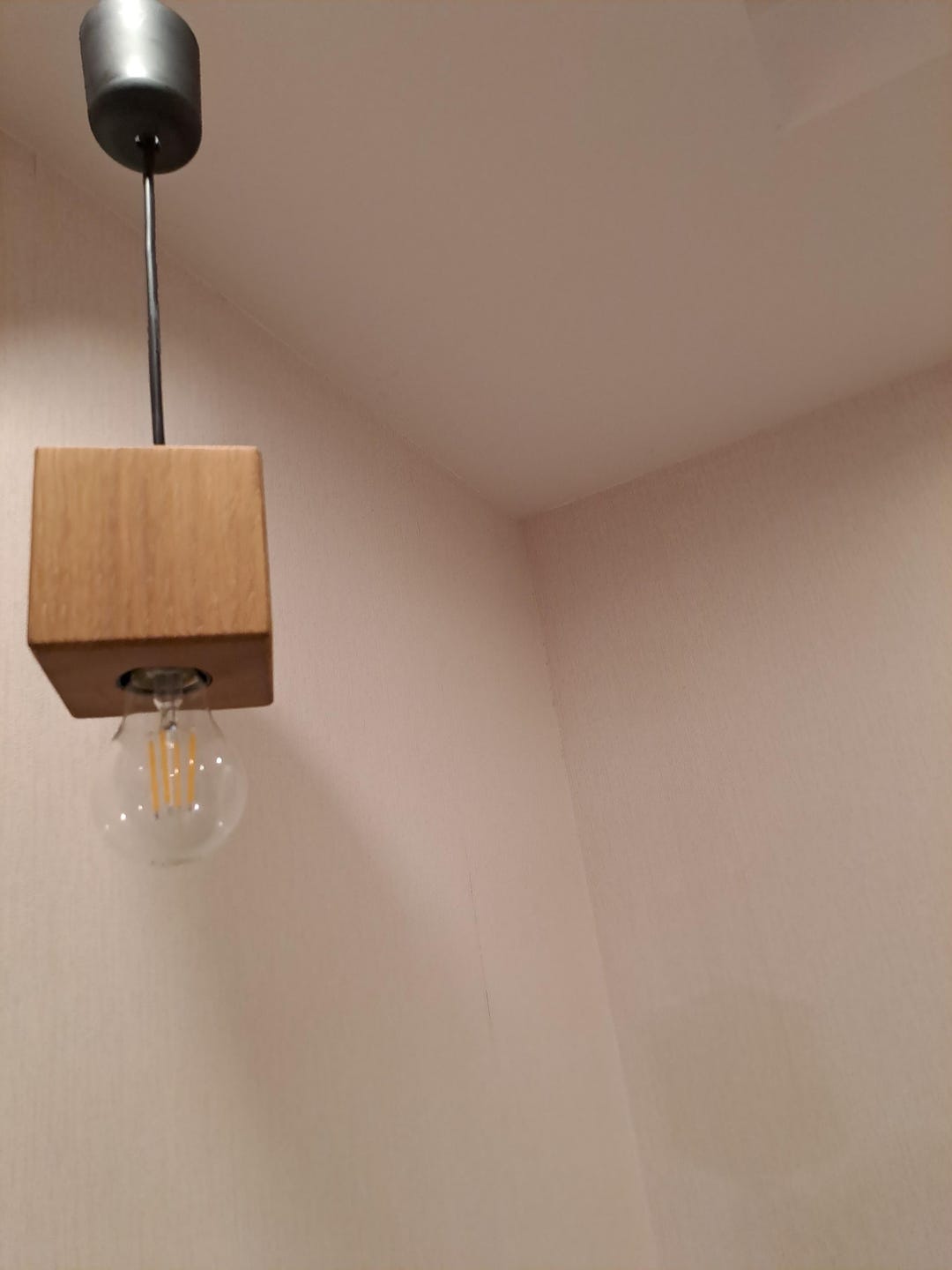 Oak Wooden Block Lamp - Etsy