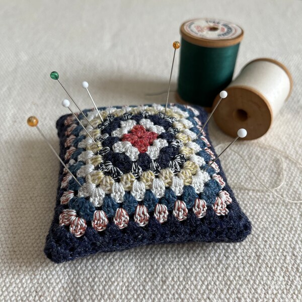 Crochet Granny Pin Cushion - Etsy