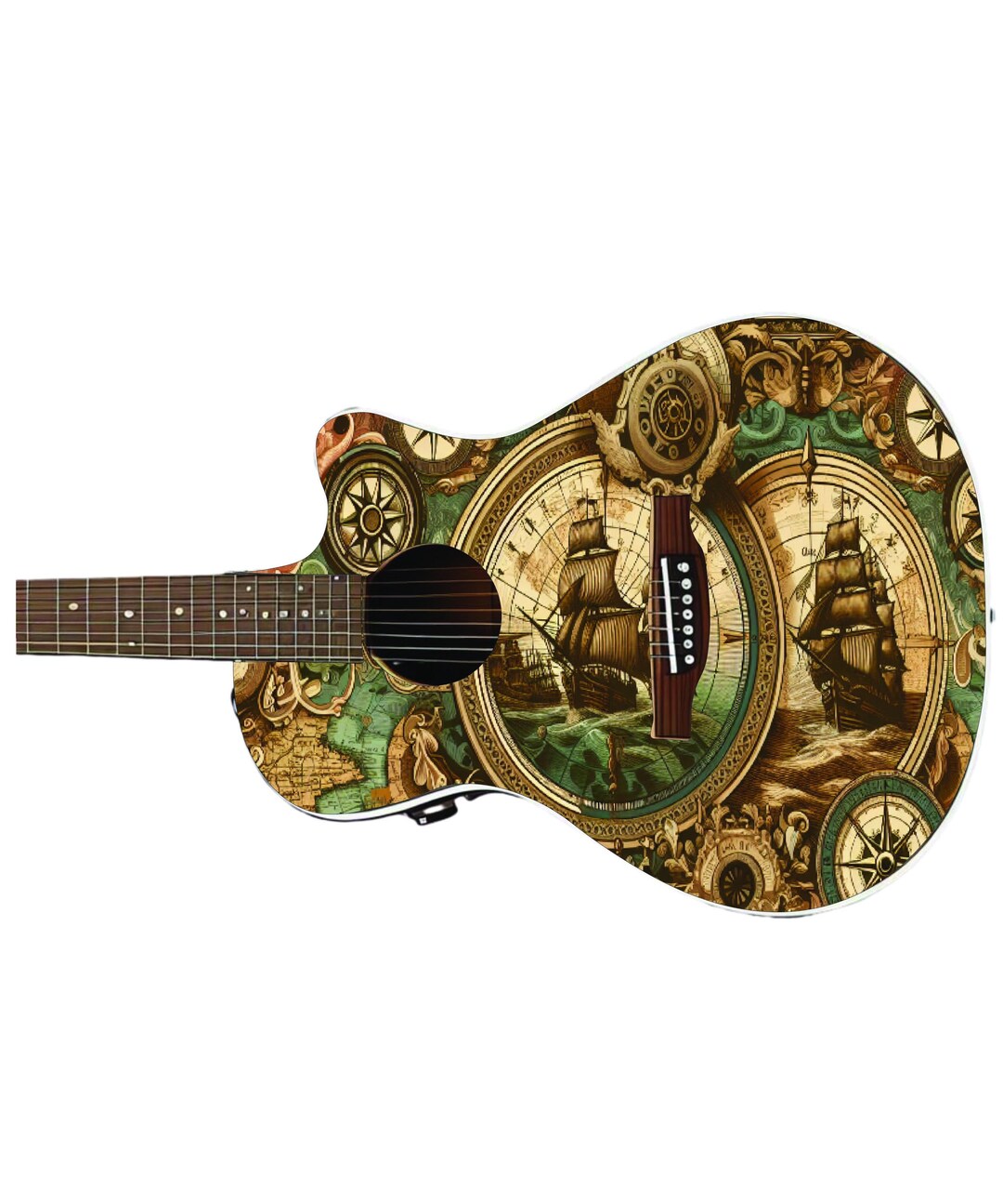 Nautical Ships and Compass Vinyl Wrap: Custom Design for Adventure ...