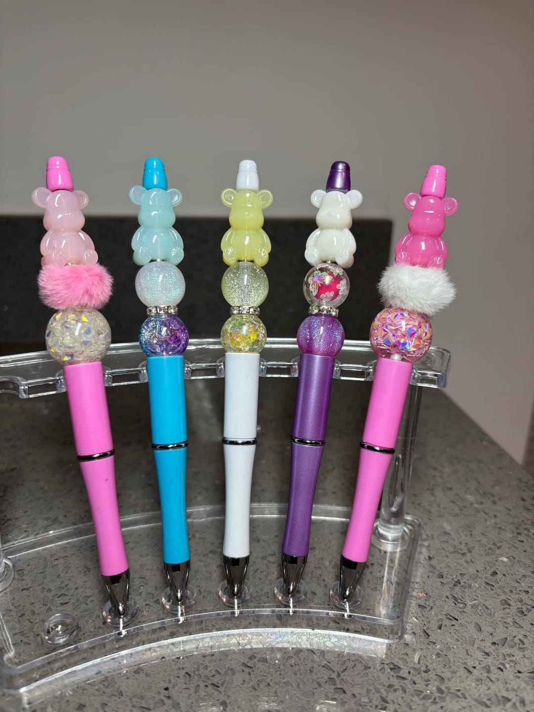 Cute Teddy Bear & Bead-topped Pens Not Only Are They Fun and Whimsical ...