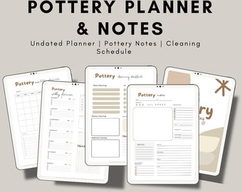 Ceramic Notes Bundle, Pottery Journal, Printable Ceramic Journal ...