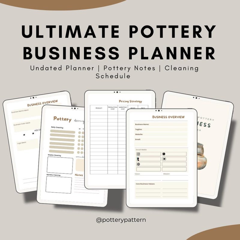 Pottery Business Planner - Etsy