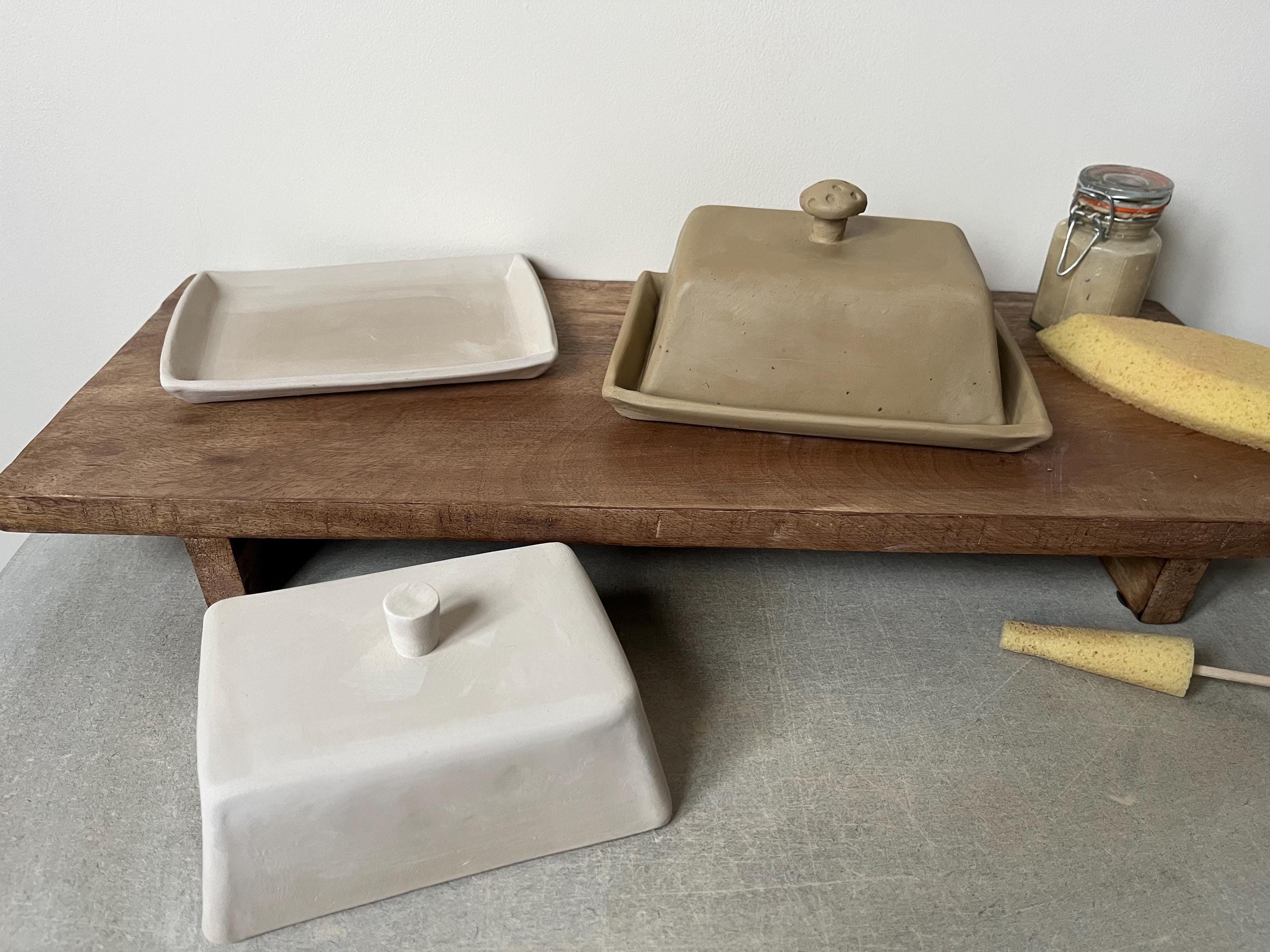 Printable Butter Dish Pottery Template | Handmade Ceramic Pottery ...