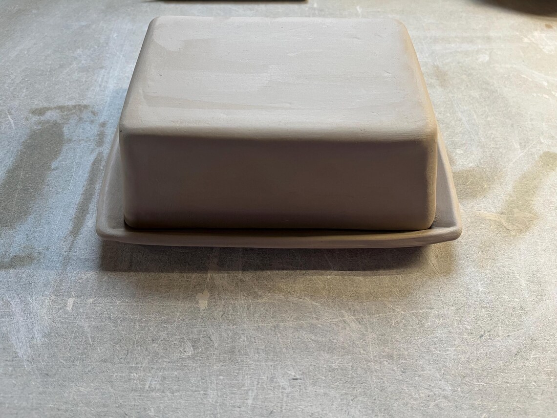 Printable Butter Dish Pottery Template | Ceramic Slab-built Dish (PDF ...