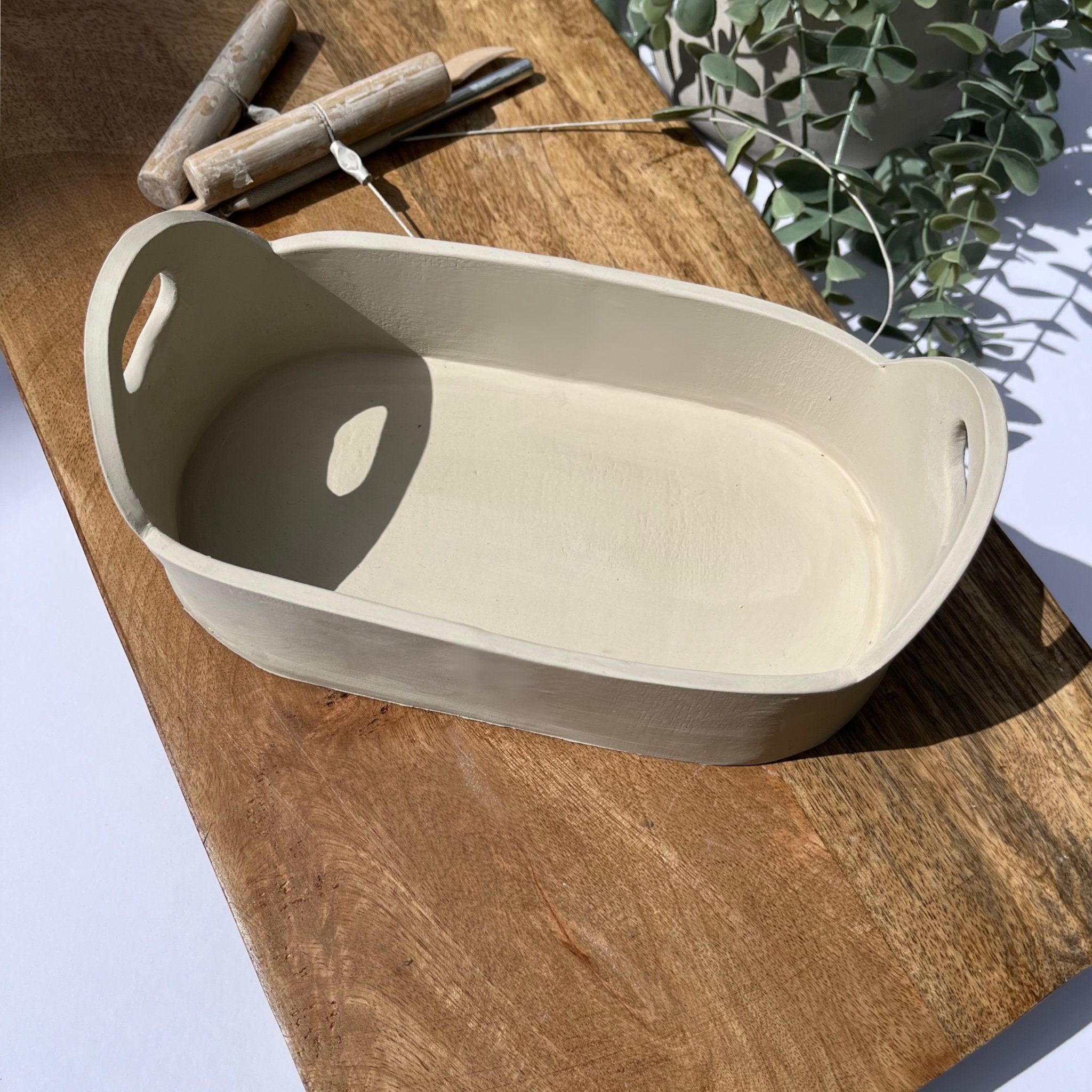 Oblong Tray Pottery Pattern | Slab Building Tray | Easy DIY Ceramic ...