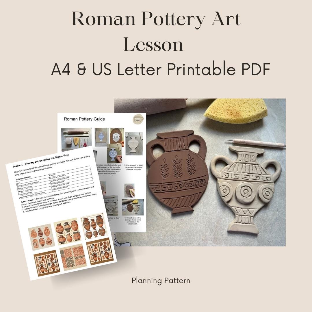 Printable Download | Homeschool & Classroom | Roman Art Activity | Clay ...