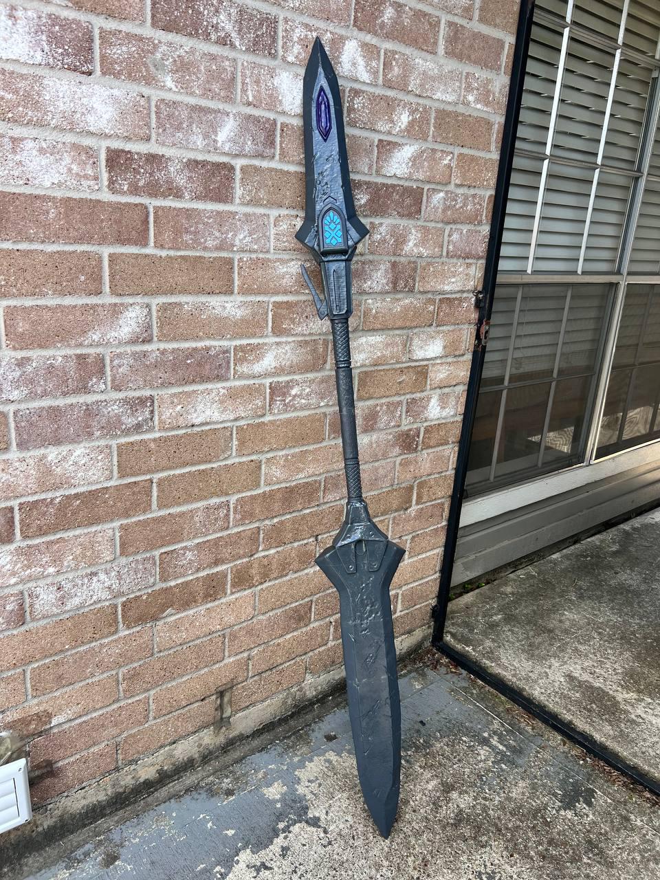 Black Steel Glaive Monster Hunter World 1:1 Cosplay Item - Etsy