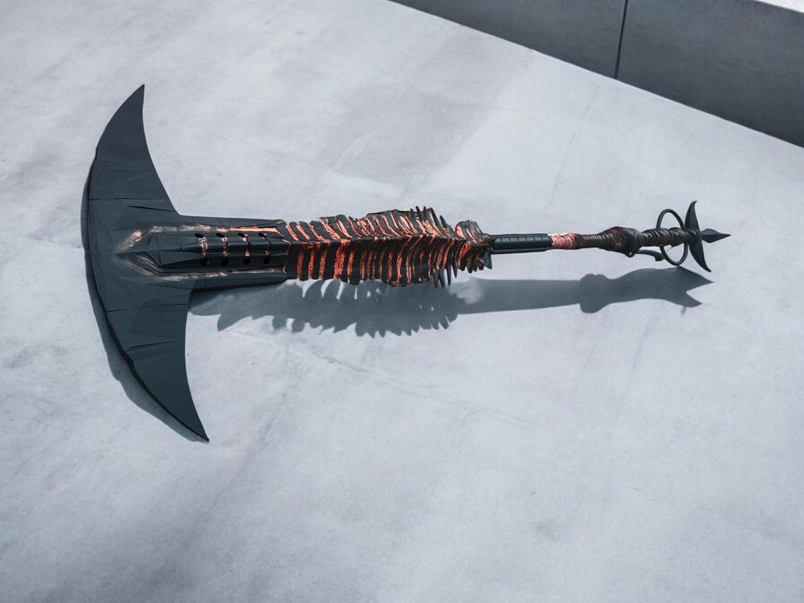 Rhulks Glaive Cosplay Item 1:1 Real Life Size Replica for Convention or ...