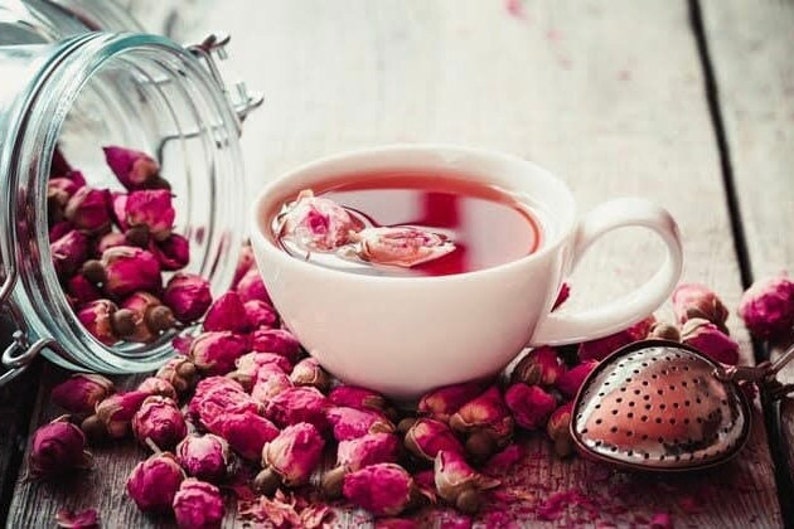 Rose Tea.rose Flower Tea.organic Rose Tea.herbal Tea.floral Tea.thai ...