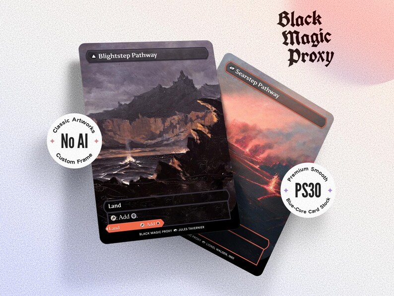 30+ Pathway Lands Proxy Bundle MTG — Classical Art Playtest Cards - Etsy