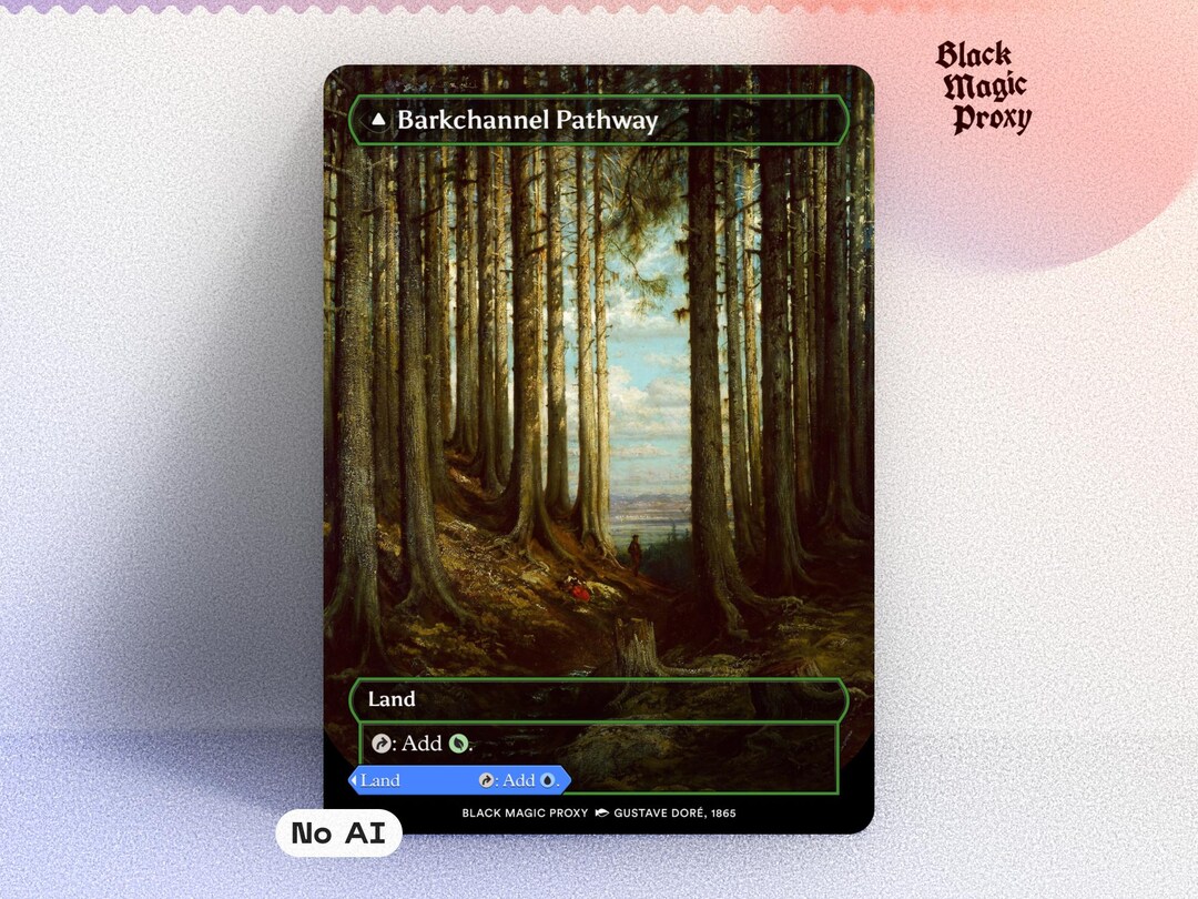 Barkchannel // Tidechannel Pathway Proxy for MTG Commander — Classical ...
