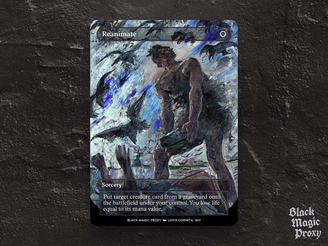 Reanimate MTG Proxy Custom Art for Magic the Gathering EDH Commander - Etsy