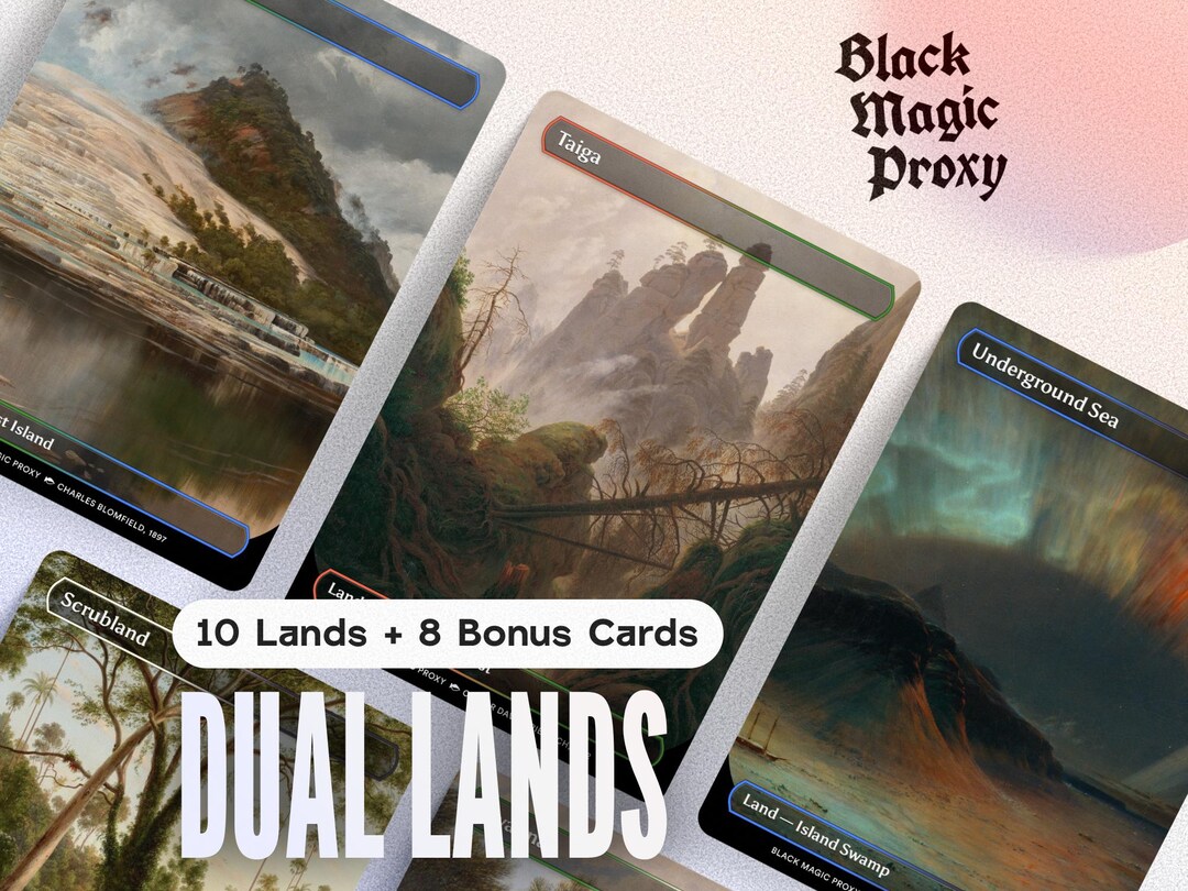 Dual Lands Bundle — Custom Playtest Cards for MTG EDH Commander - Etsy