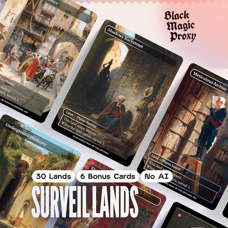 Mtg Surveil Land Proxy - Etsy