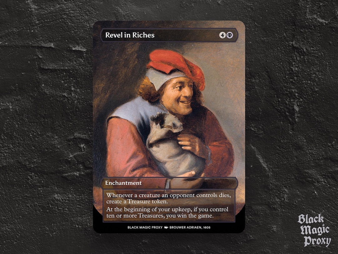 Revel in Riches MTG Proxy — Custom Art for Magic the Gathering EDH ...