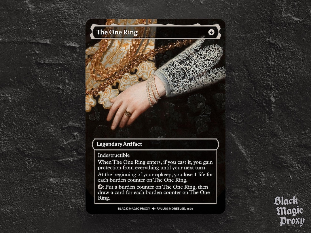 The One Ring MTG Proxy Custom Art for Magic the Gathering EDH Commander ...