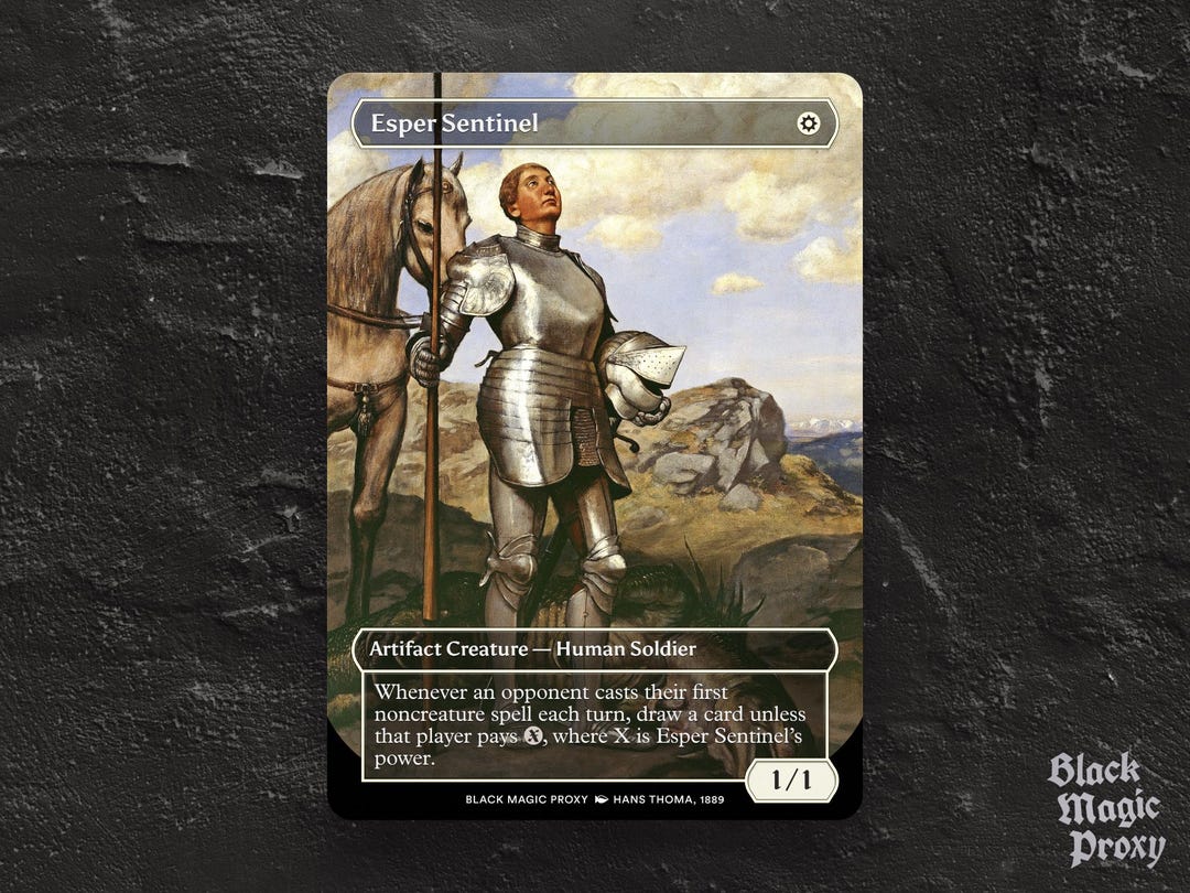 Esper Sentinel MTG Proxy Custom Art for Magic the Gathering EDH ...